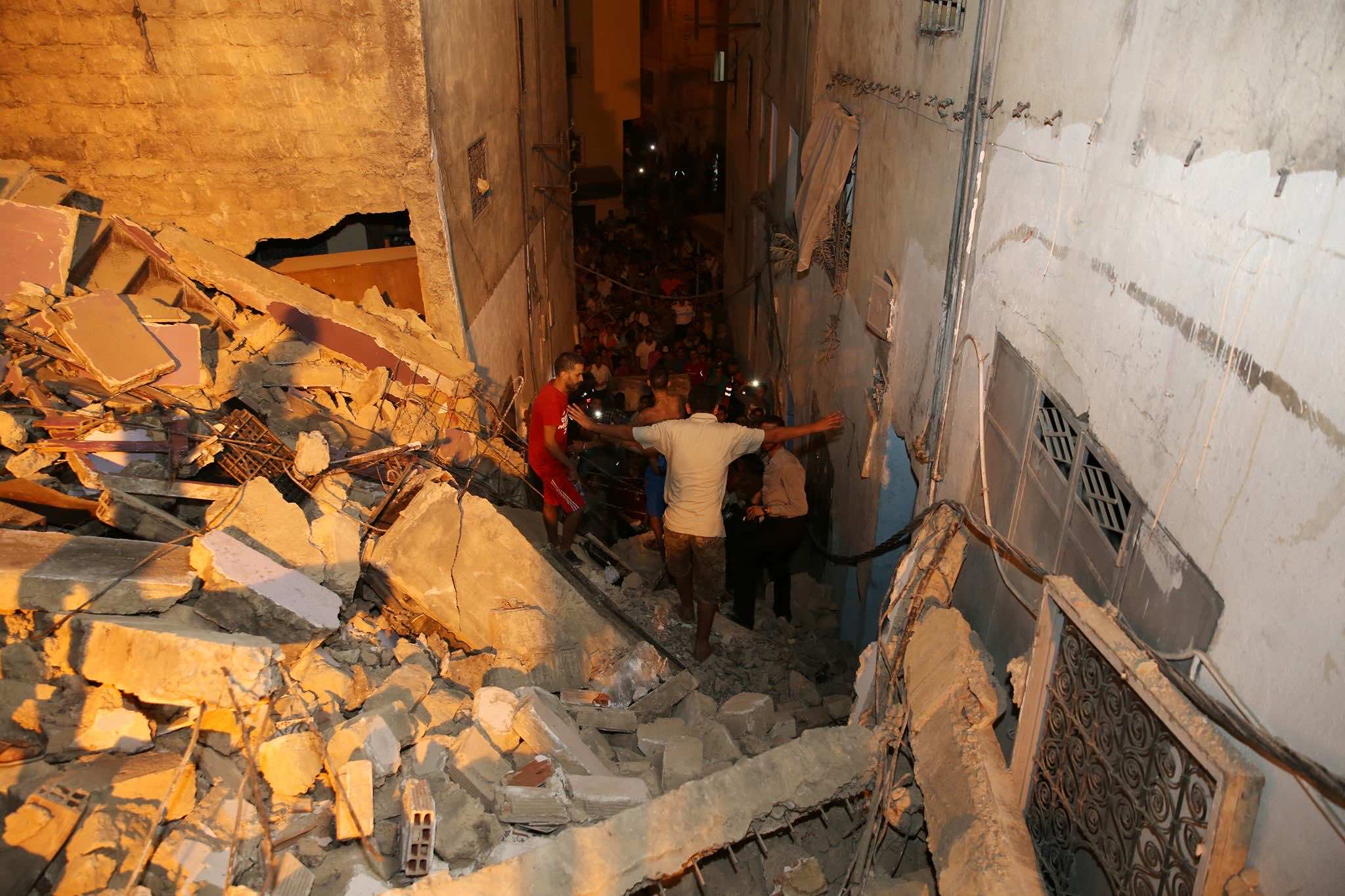 Two Apartment Blocks Collapse in Fez