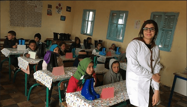 Amid Cold Wave, Moroccan Teacher gives Her Students a Feet-Warming Gift
