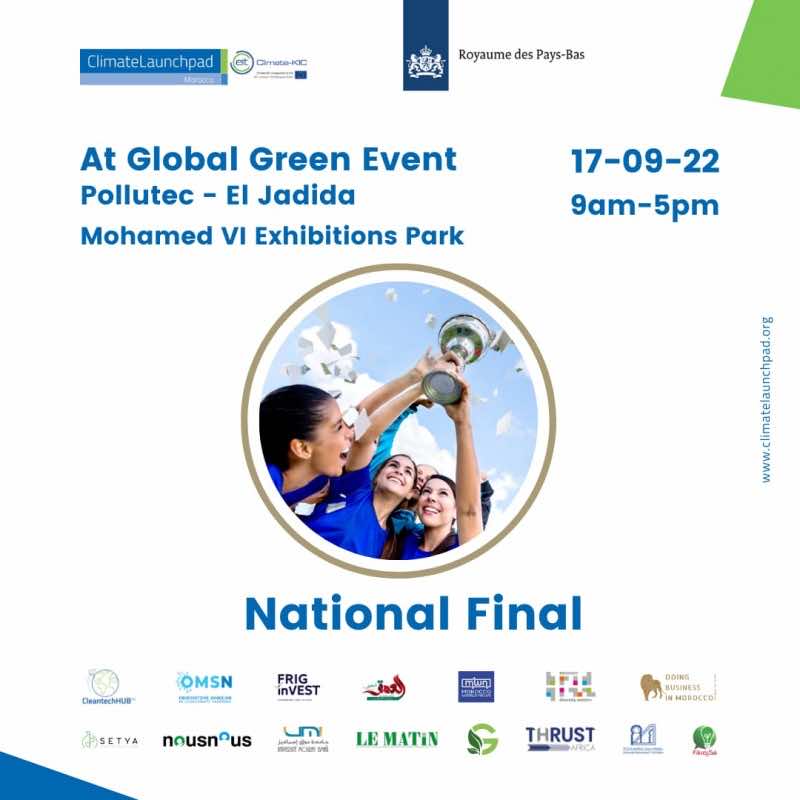 Pollutec’s Global Green Event To Hold ClimateLaunchpad Morocco National ...
