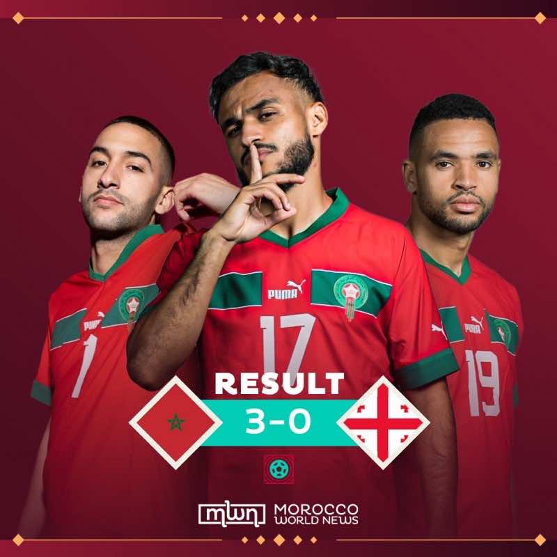 Morocco Beats Georgia 3-0 in Friendly Match Ahead of World Cup