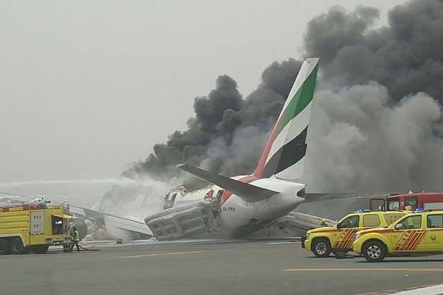 ‘Emirates’ Plane Caught Fire after Emergency Landing in Dubai Airport ...