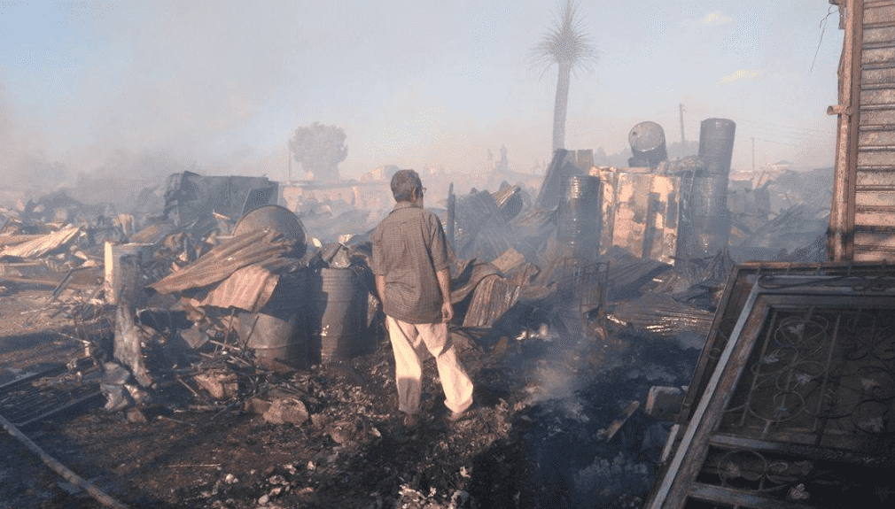 Fire Destroys 300 Homes in Slum Near Rabat