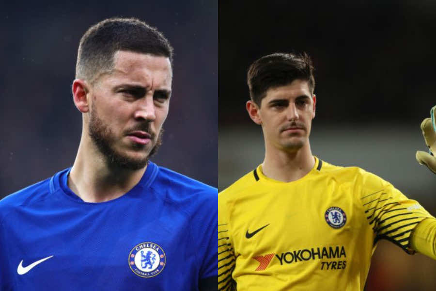 Real Madrid Offers €225 Million for Chelsea’s Hazard and Courtois