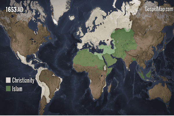 Video: How Christianity and Islam took over the world, in 90 seconds