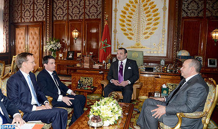 King Mohammed VI Receives French Prime Minister