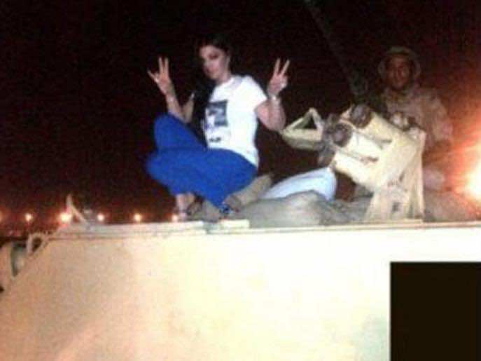 Lebanese diva singer Haifa Wehbe displays love for Egyptian army