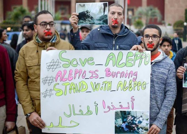 Moroccans Stand in Solidarity with Syrian People