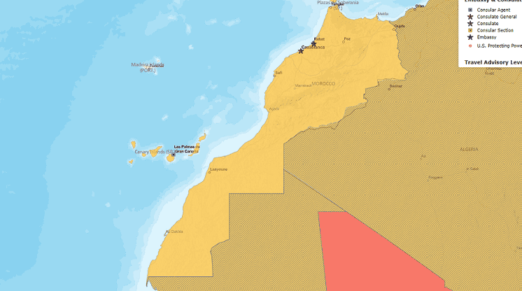 Western Sahara: US State Department, CIA Use Undivided Moroccan Map