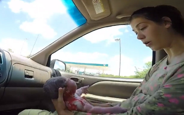 Woman Gives Birth to a Baby in Car in Houston, Texas