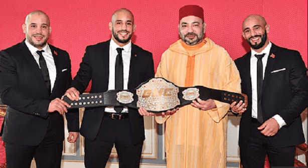 King Mohammed VI Receives Moroccan MMA Champions Azaitar Brothers
