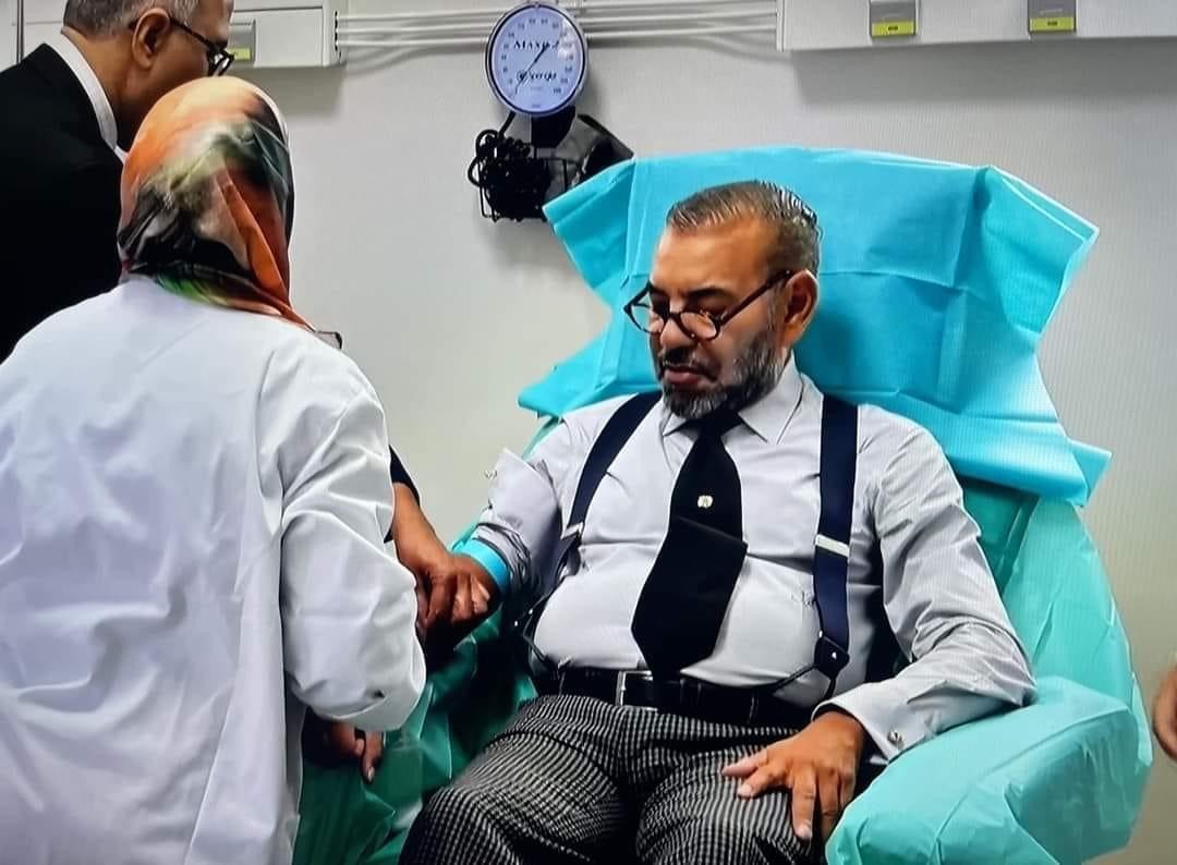 King Mohammed VI Visits Marrakech Hospital, Donates Blood for ...