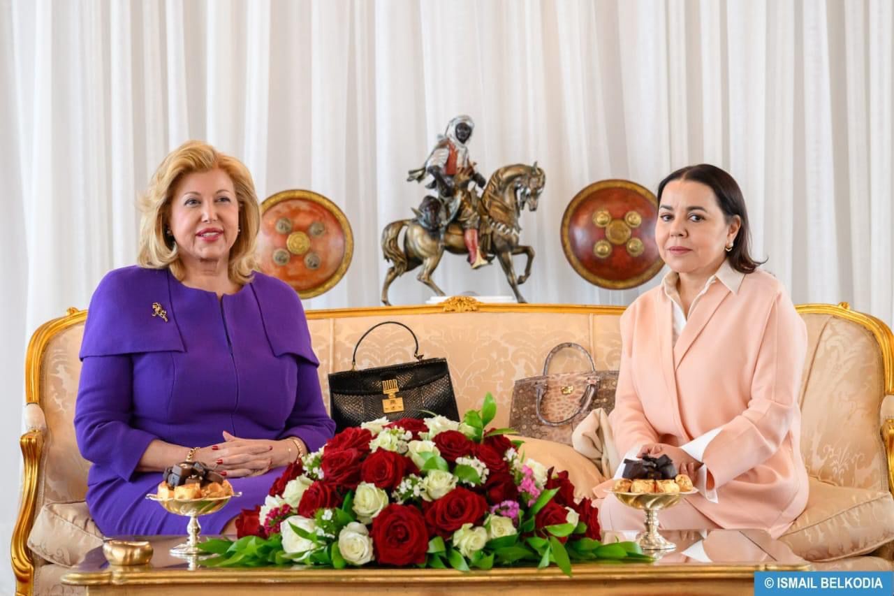 Princess Lalla Asmae Welcomes Côte d'Ivoire’s First Lady Dominique Ouattara