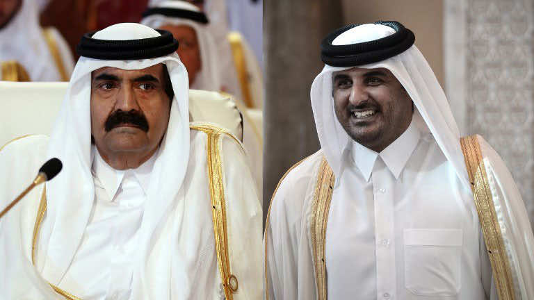 Qatar emir abdicates in favour of son