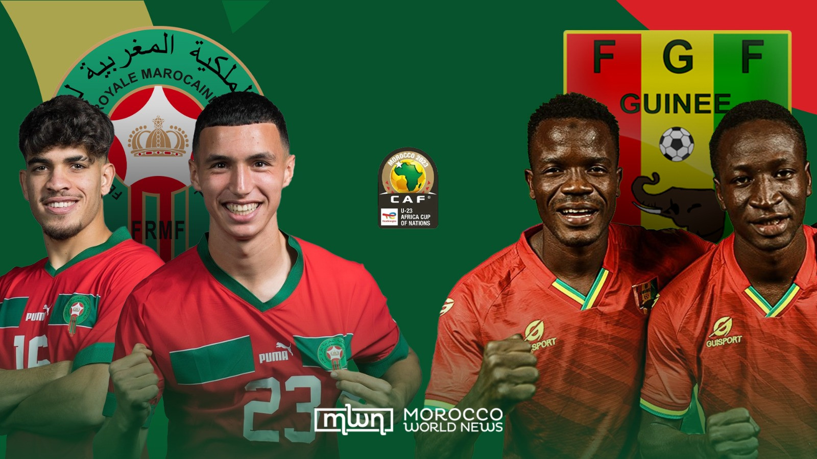 When, How to Watch Morocco-Guinea U23 AFCON Match