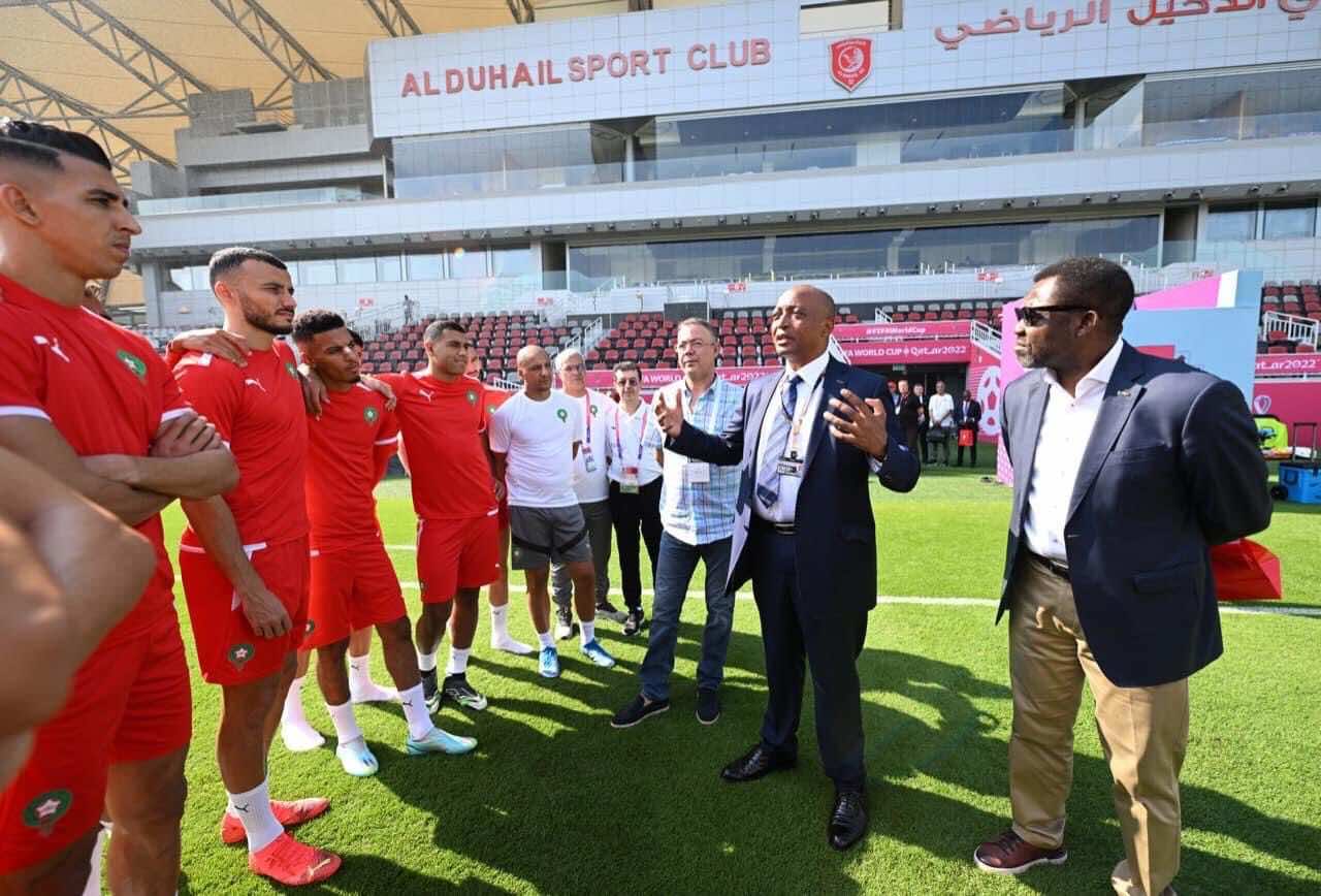 World Cup: CAF President Visits Morocco's Training Camp