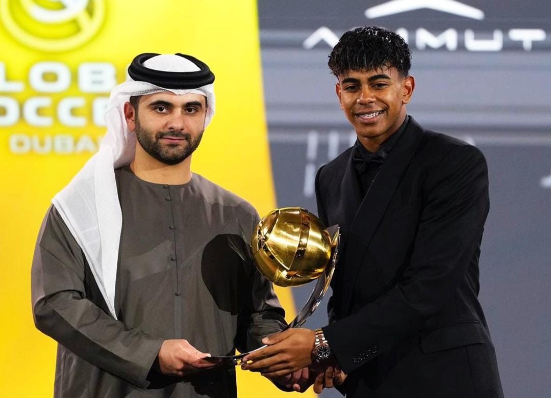 Lamine Yamal Named Best Emerging Player of 2024 at Globe Soccer Awards