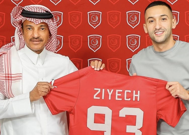 Ziyech Officially Joins Qatar's Al Duhail Sports Club