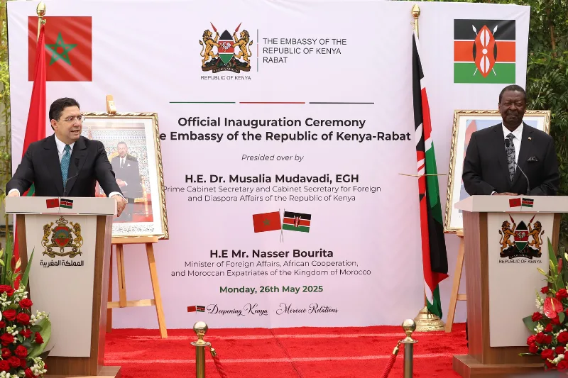 Bourita, Kenya PM Inaugurate Country’s First Embassy in Rabat