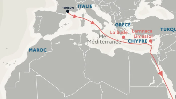 French Navy’s Clémenceau 25 Map Shows Full Morocco Including Sahara