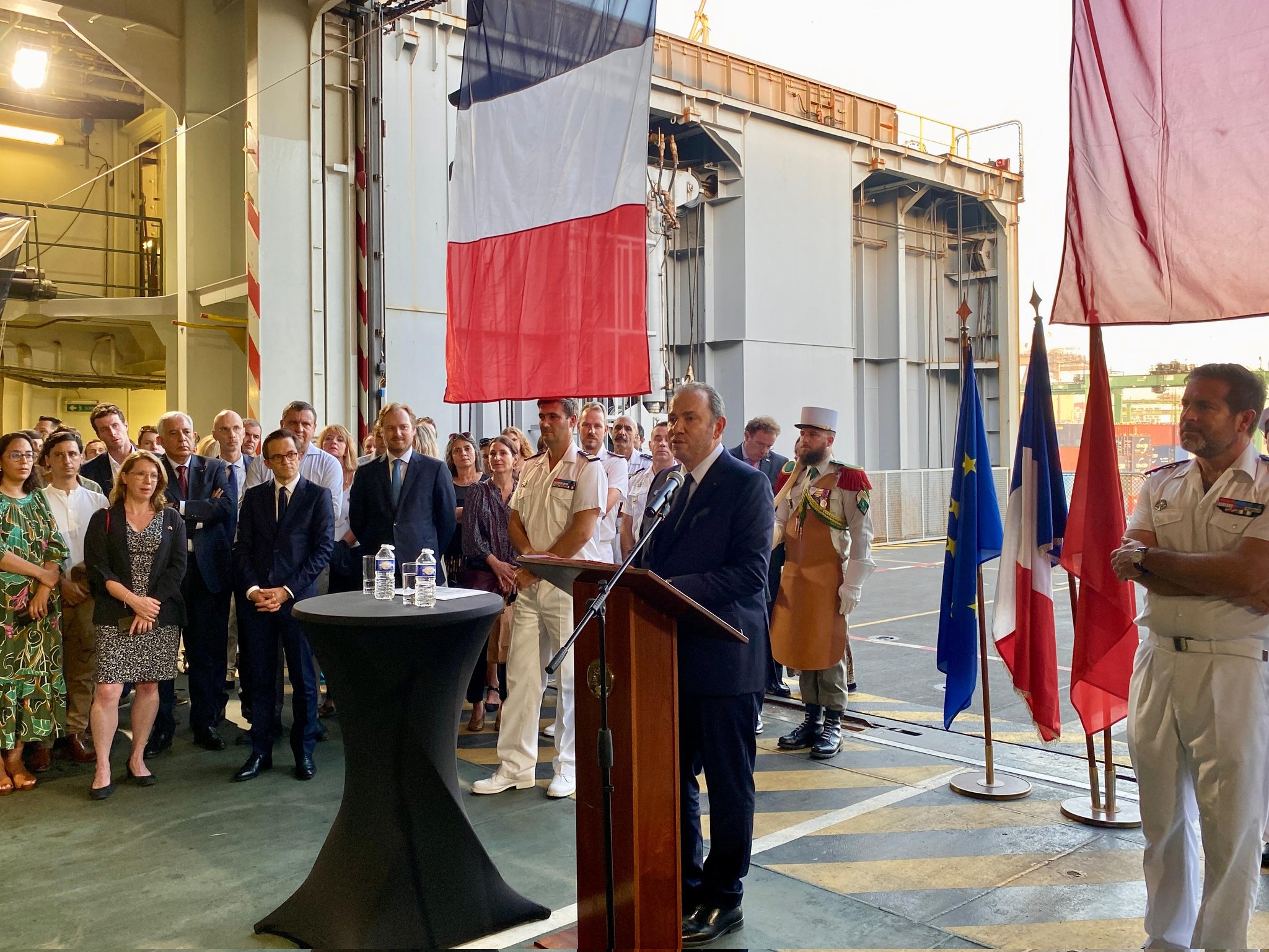 French Naval Ship Docks in Casablanca for Joint Training Program