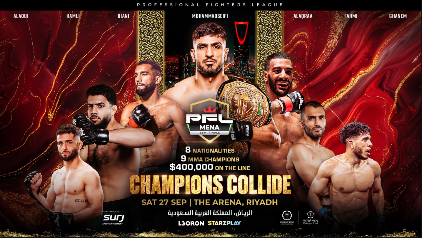 Four Moroccan Fighters Target Glory at PFL MENA Semifinals in Riyadh